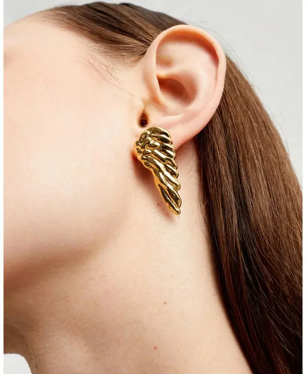 UNODE50 Plated Earrings In The Shape Of Wings