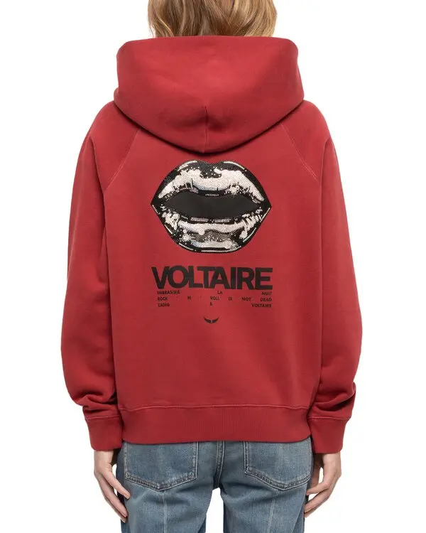 Zadig&Voltaire Georgy Hooded Embellished Back Sweatshirt