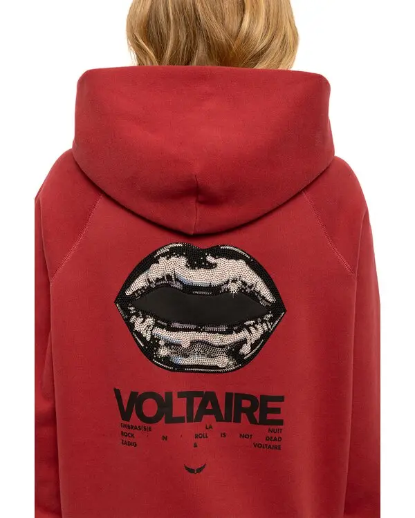 Zadig&Voltaire Georgy Hooded Embellished Back Sweatshirt