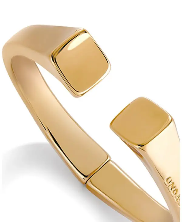 UNODE50 Rigid -plated Bracelet Smooth Finish And Square Shape