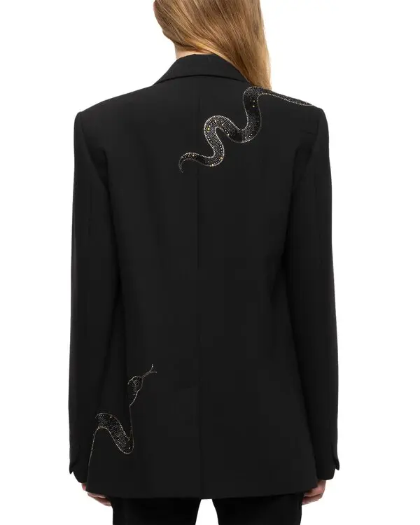 Zadig&Voltaire Vanille Snake Embellished Blazer