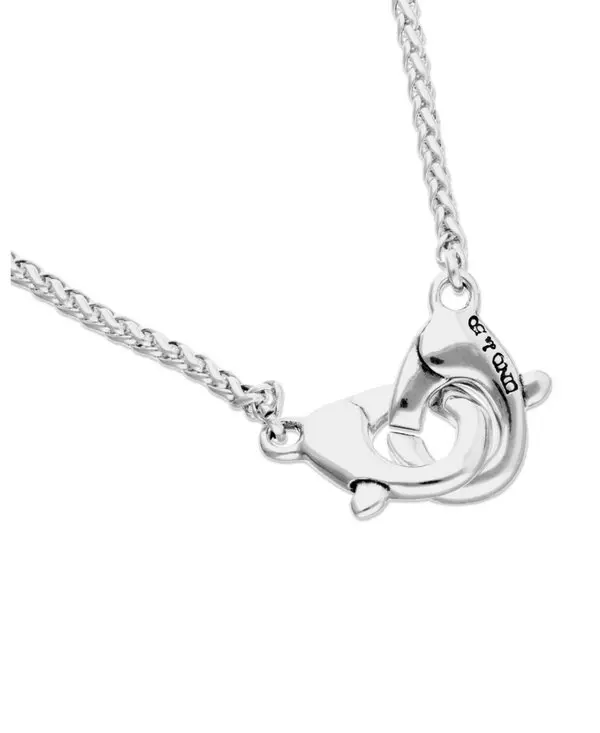 UNODE50 Sterling -plated Necklace With Interlocking Carabiner Detail