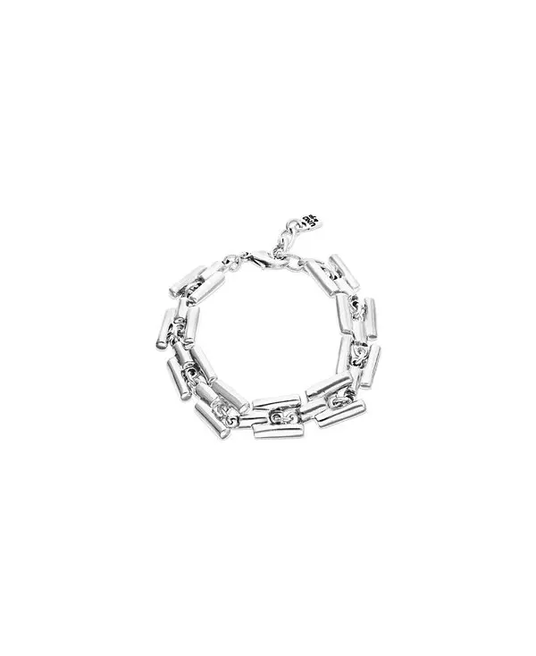 UNODE50 Sterling Plated Bracelet With Links - Silver