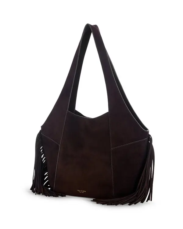 Rag & Bone Fringed Suede Hobo Bag