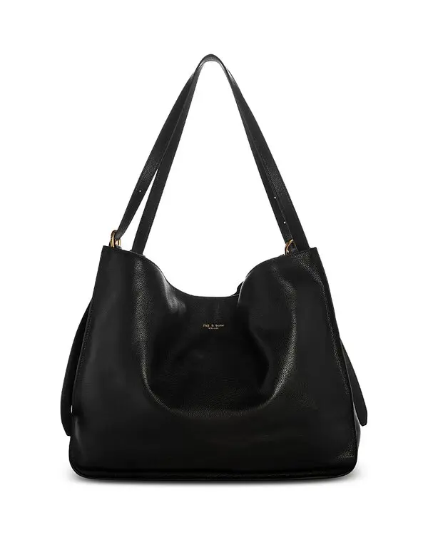 Rag & Bone River Large Leather Tote - Black