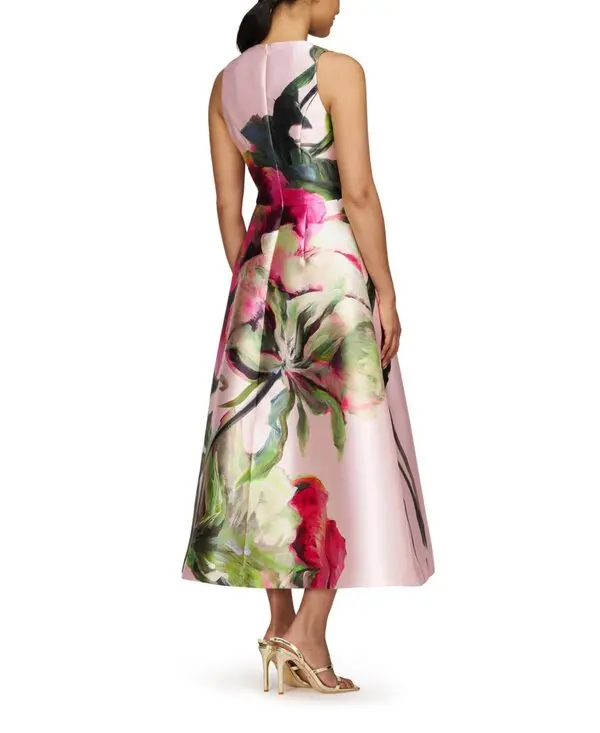 KAY UNGER Regina Tea Length Dress - Blush
