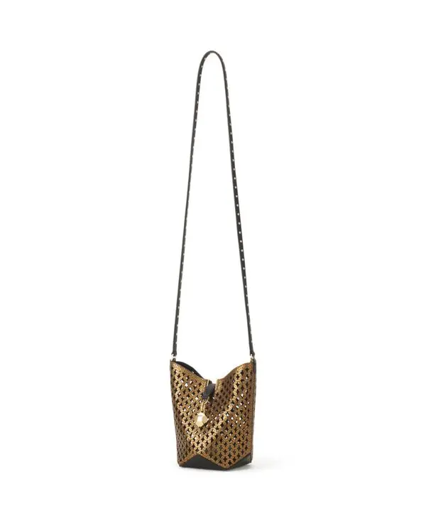 LANVIN Catch Nano Bucket Bag In Shiny Leather