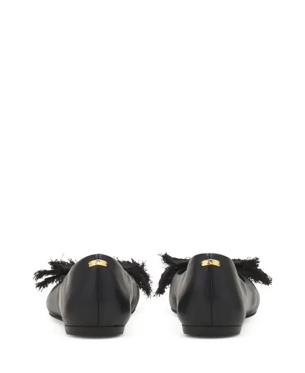 LANVIN The Bow Ballerina Flat - Black