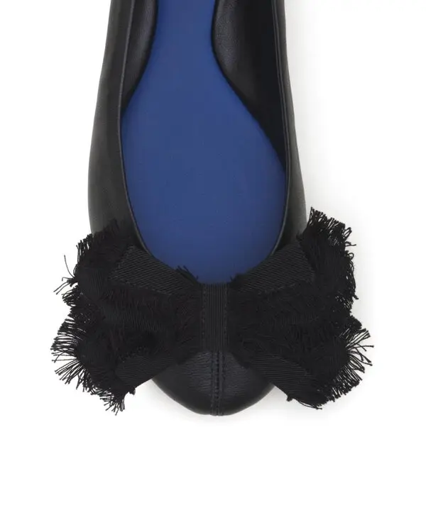 LANVIN The Bow Ballerina Flat - Black