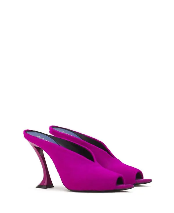 LANVIN Midnight Step Mule In Pony - Pink
