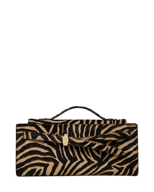 Veronica Beard Ziger Calf Hair Top Handle Clutch