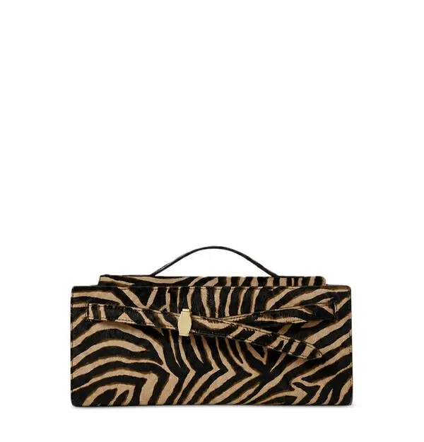 Veronica Beard Ziger Calf Hair Top Handle Clutch