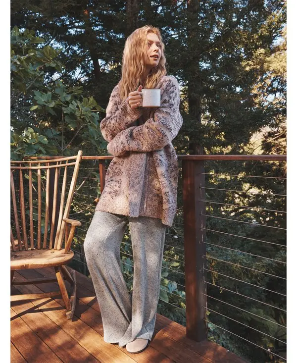 Splendid Desiree Printed Belted Cardigan