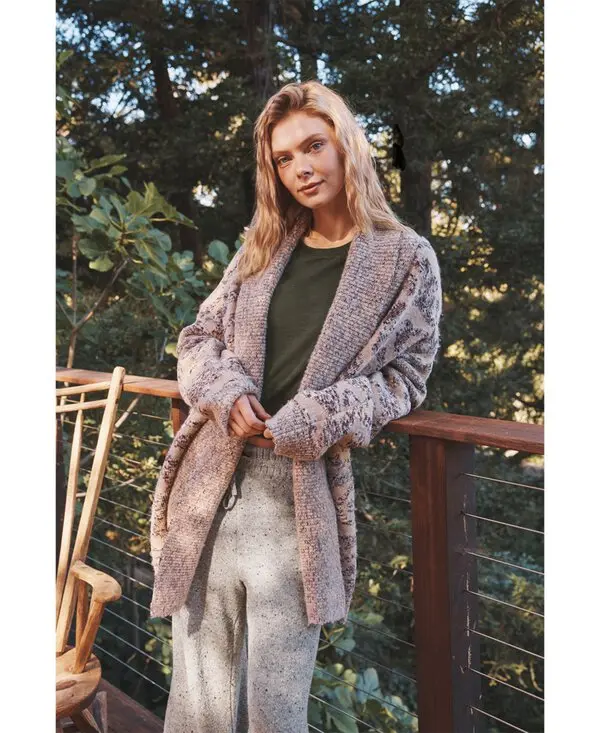 Splendid Desiree Printed Belted Cardigan