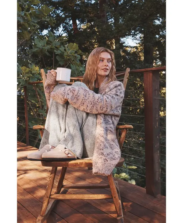 Splendid Desiree Printed Belted Cardigan