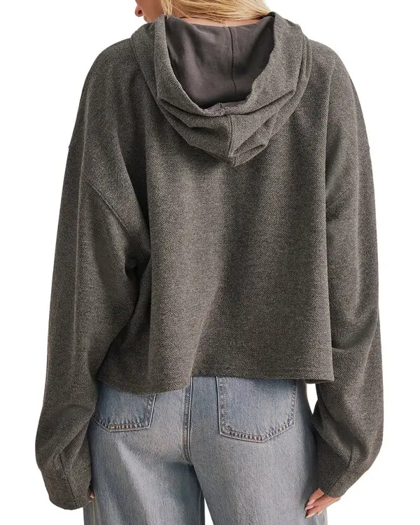 Splendid Marlow Tailored Knit Hoodie - Charcoal