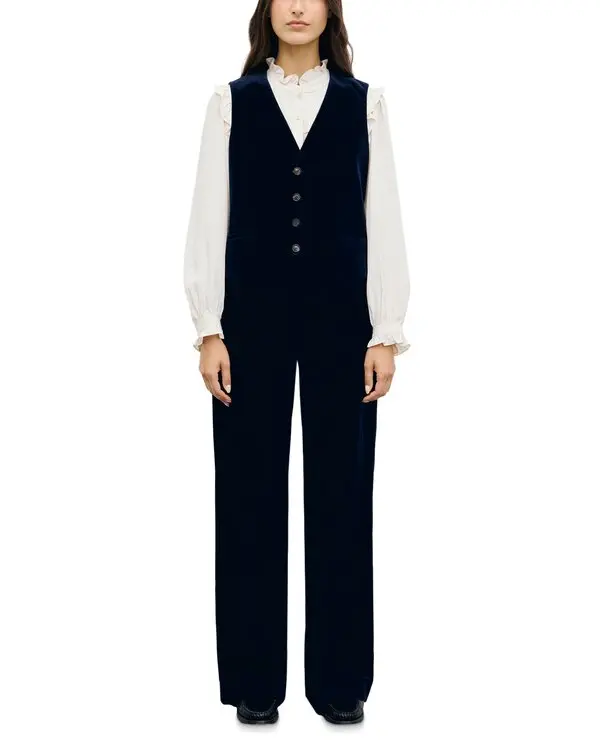 Gerard Darel Jae Velveteen Vest