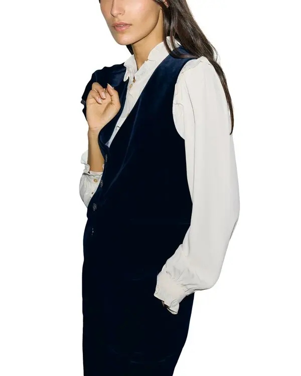 Gerard Darel Jae Velveteen Vest