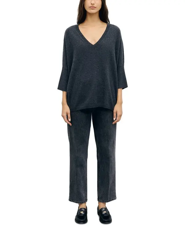 Gerard Darel Resa Cashmere V Neck Sweater
