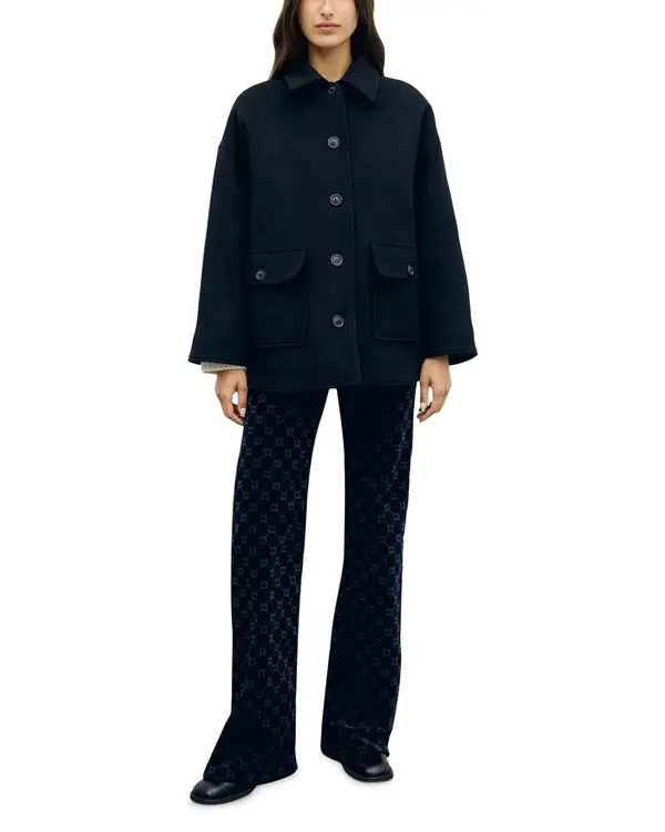 Gerard Darel Alee Wool Blend Coat