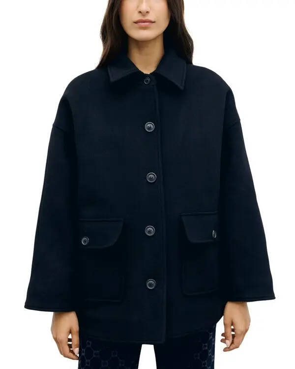 Gerard Darel Alee Wool Blend Coat
