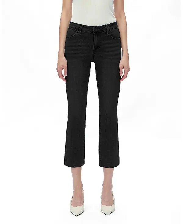 BAYEAS Mid Rise Straight Leg Denim Jeans Stretch Comfortable - Black