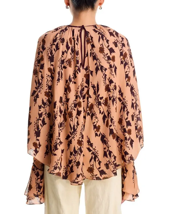 Johanna Ortiz Untamed Bloom Silk Long Sleeve Top