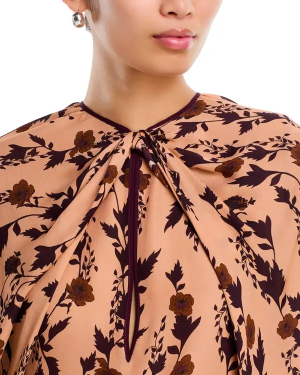 Johanna Ortiz Untamed Bloom Silk Long Sleeve Top