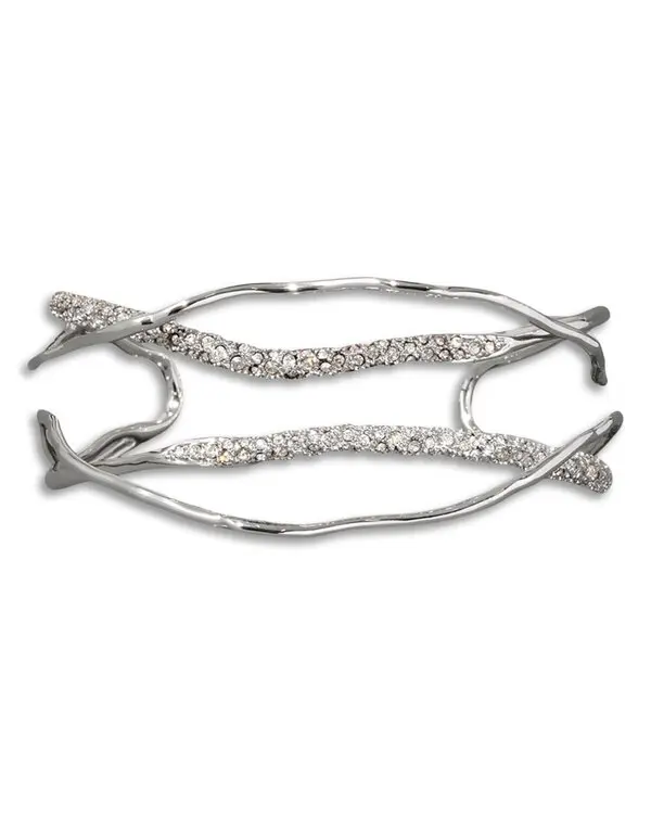 Alexis Bittar Solanales Crystal Multi Row Cuff Bracelet