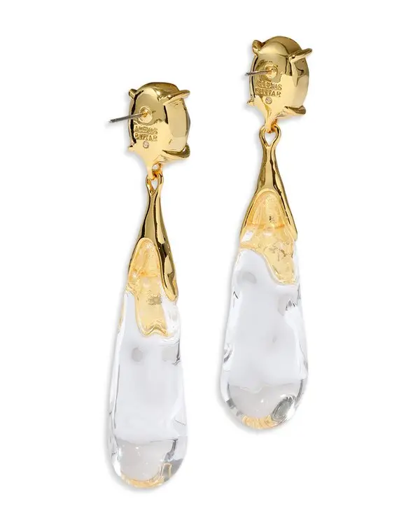 Alexis Bittar Bonbon Crystal Tear Shape Drop Earrings