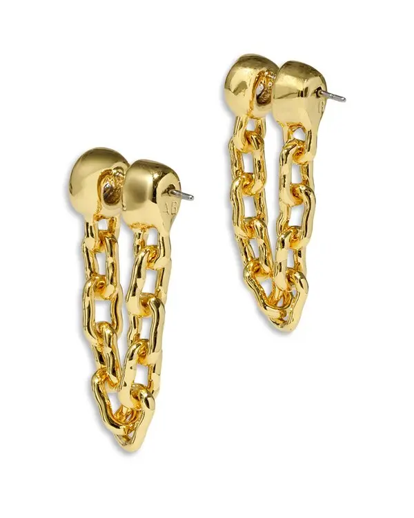 Alexis Bittar Asterales Cubic Zirconia Chain Linked Front To Back Earrings