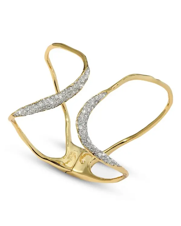 Alexis Bittar Solanales Crystal Freeform Cuff Bracelet