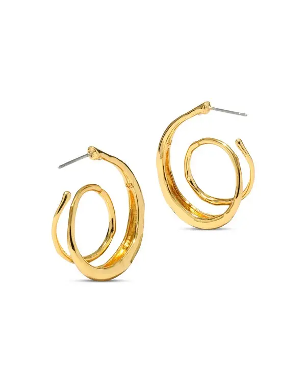 Alexis Bittar Molten Spiral Hoop Earrings