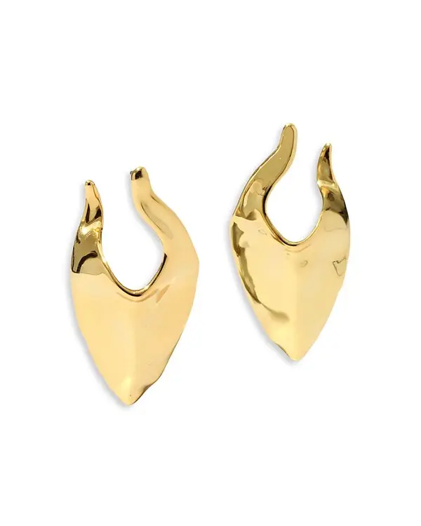Alexis Bittar Molten Shield Drop Earrings - Gold
