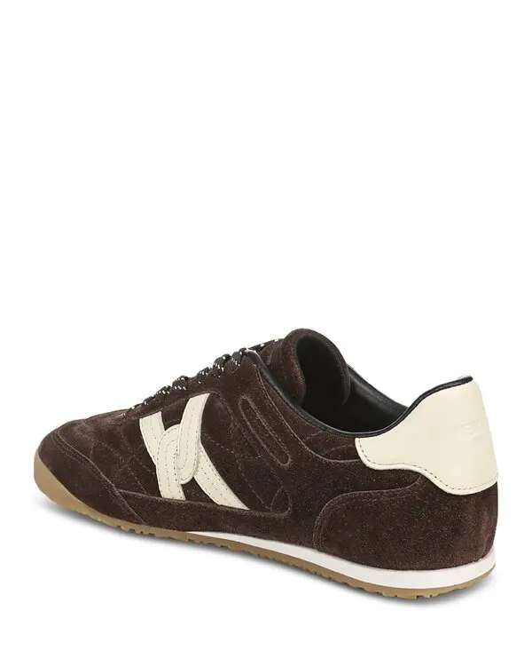 Veronica Beard Natalia Suede Sneakers - Espresso Suede