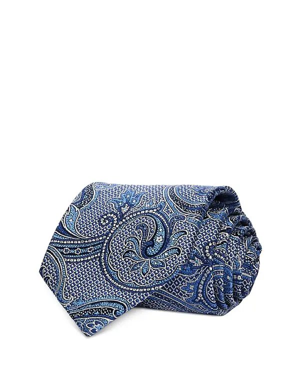 David Donahue Silk Paisley Neck Tie