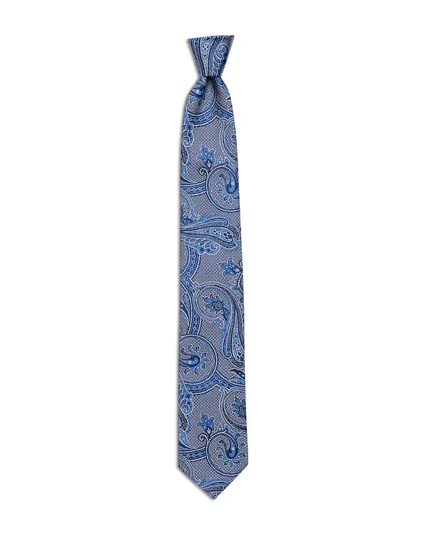 David Donahue Silk Paisley Neck Tie