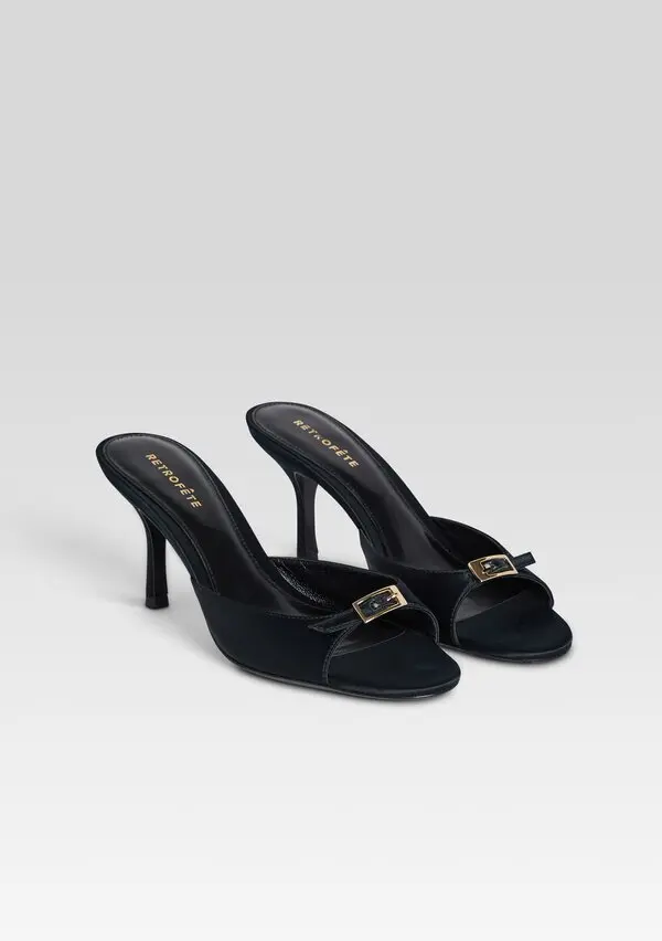 Retrofete Fernanda Silk Sandals With Buckle Detail