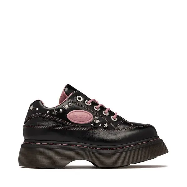 Dr. Martens Buzz Hearts & Stars 5 Eye Shoe - Black