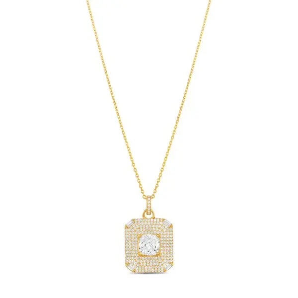 SHYMI Square Medallion Pendant - Gold