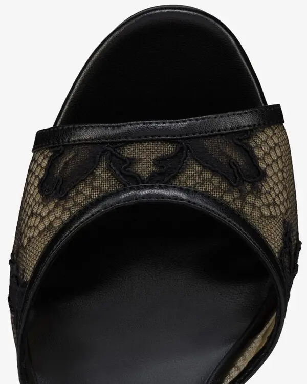 CHRISTIAN LOUBOUTIN Miss Z Lace 100 Slingback Sandals