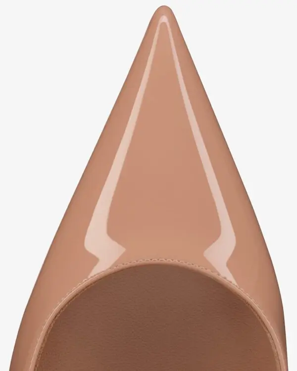 CHRISTIAN LOUBOUTIN Patent Leather Pumps - Beige