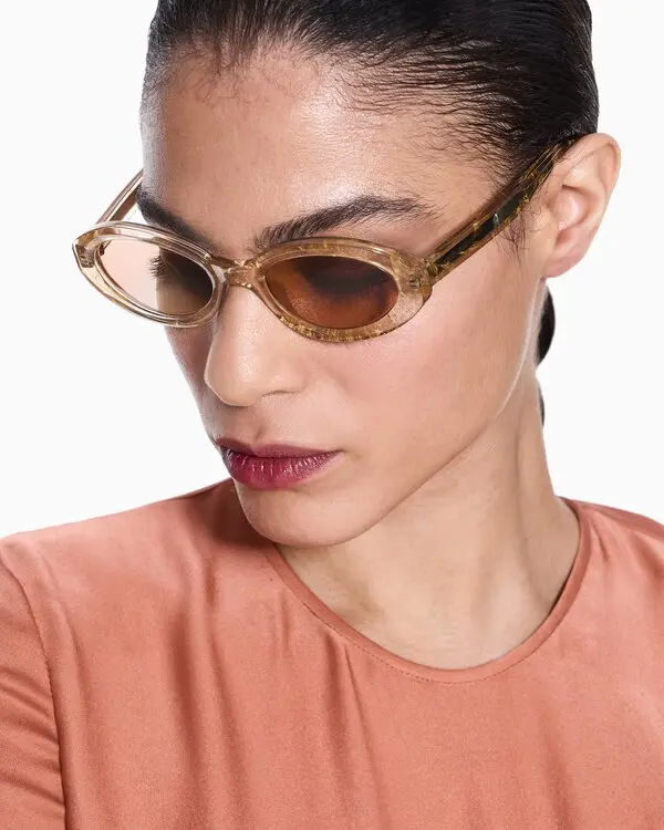 Giorgio Armani Women’s Oval Sunglasses