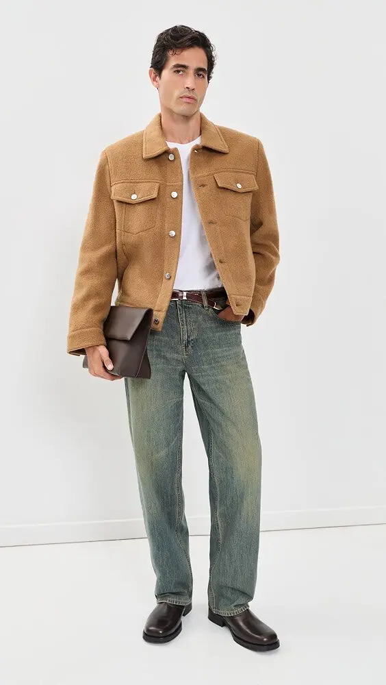 Helmut Lang Wool Trucker Jacket