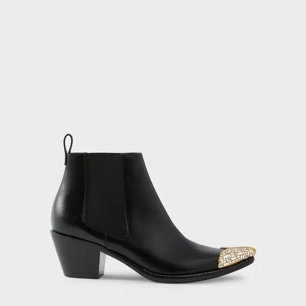 GIUSEPPE ZANOTTI Jewelry Texano Bootie - Black