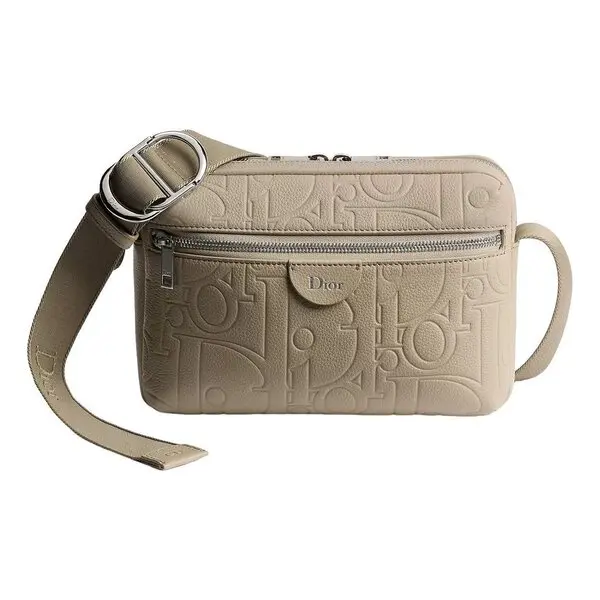 Dior Rider Zipped Messenger Bag - Beige