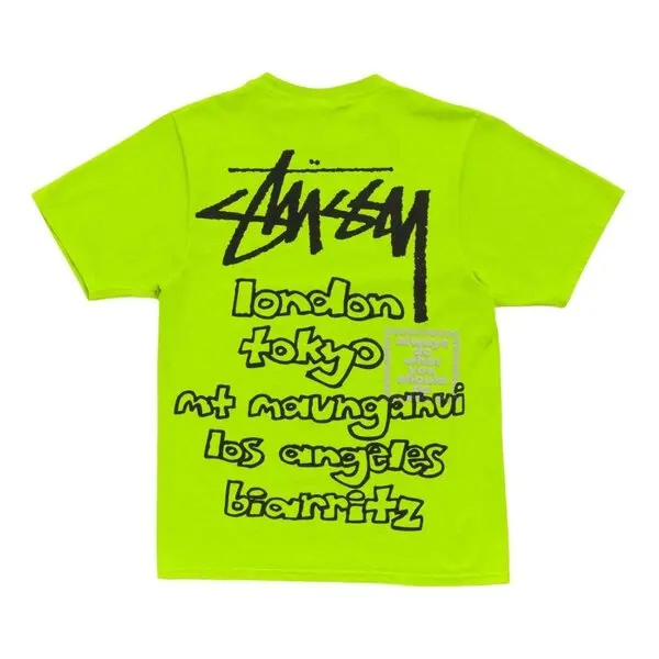 StÜssy X Always Do What You Should Do World Tour T-shirt - Lime