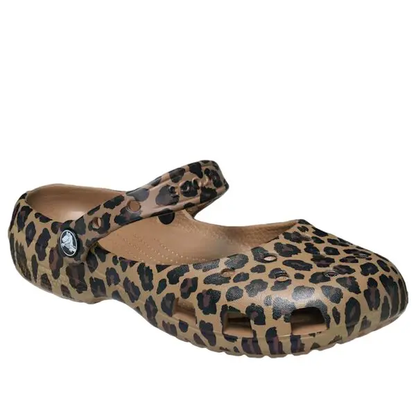 CROCS Classic Animal Ballet 'sepia Leopard
