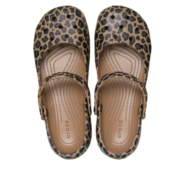 CROCS Classic Animal Ballet 'sepia Leopard