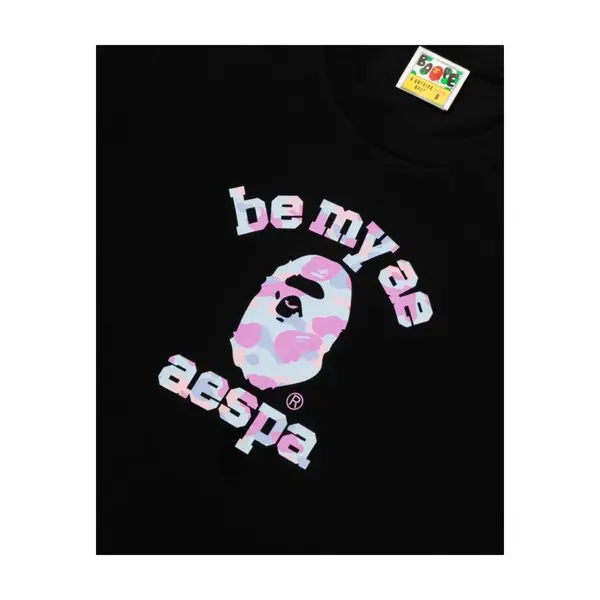 A BATHING APE X Aespa College Relaxed Fit T-shirt